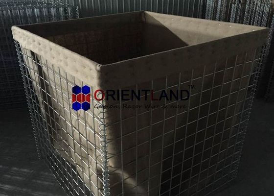 Flood Control Hesco Baskets 4mm 5mm Wire Diameter Square Hole MIL 6