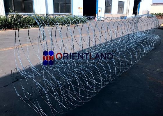 Long Triple Barbed Wire Concertina Coil Pyramid Razor Blade Wire Free ...
