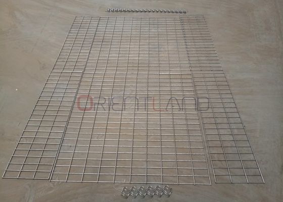Permeable Steel Mesh Gabion Cages , Retaining Wall Gabion Cages 4.0mm ...
