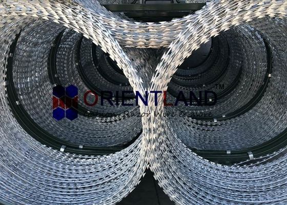 Concertina Razor Wire For Rapid Deployment System 2.5mm Diameter Triple ...